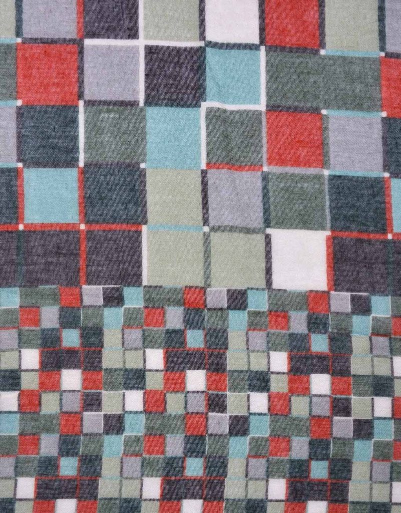 Cool Grids Patterned Printed Scarf - Luxe Wholesale